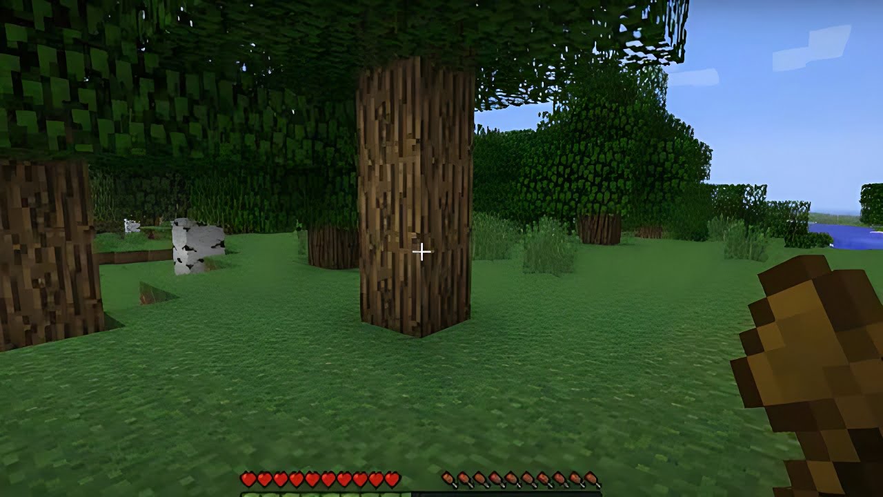 Minecraft: How to Cut Tree to Get Wood Without Any Weapon [Beginner's ...